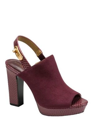Donna Karan New York Serenity Slingback Platform Sandal - Blk Cherry