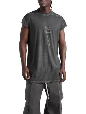 Rick Owens Rick's Jumbo Graphic T-shirt - Black/silver