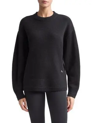 Maria Mcmanus Ladder Stitch Recycled Cashmere & Cotton Sweater - Off Black