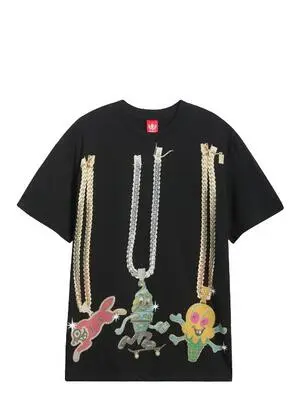 ICECREAM Ginger Cotton Graphic T-shirt - Black
