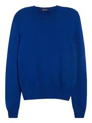 J. MUESER Chunky Merino Wool Sweater - Blue