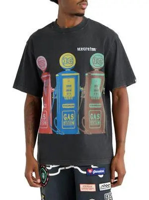 ICECREAM Raspberry Graphic T-shirt - Black