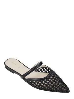 Yosi Samra Justine Pointed Toe Mule - Black