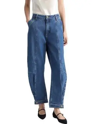 Cinq À Sept Agnes High Waist Boyfriend Jeans - Tide