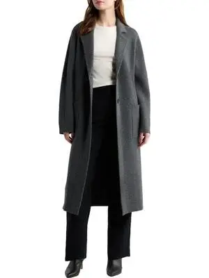 Fleurette Cody Wool & Cashmere Sweater Coat Charcoal