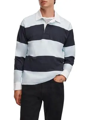 Rag & Bone Striped Cotton Rugby Shirt - Ltblm