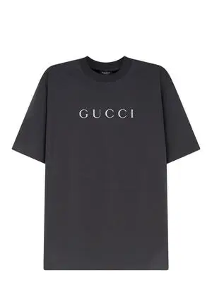 Gucci Cotton Jersey Tshirt - Grey