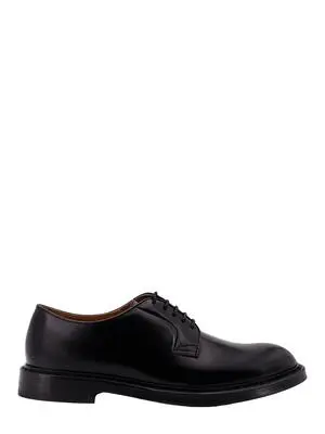 DOUCAL'S Derby Leather Lace Up Shoe - Black