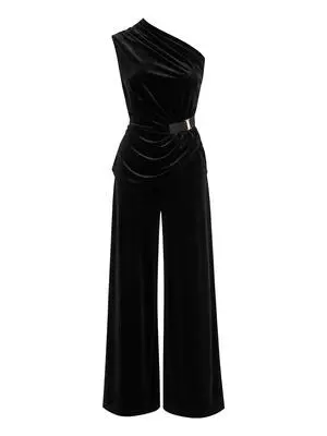 ME & THEE Rise & Shine Velvet Co-ord - Black