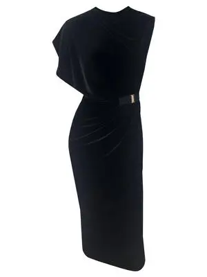 ME & THEE Rinky Dinky Velvet Dress - Black