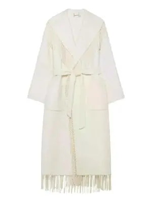 Simkhai Carrie Fringe Coat - Neutrals