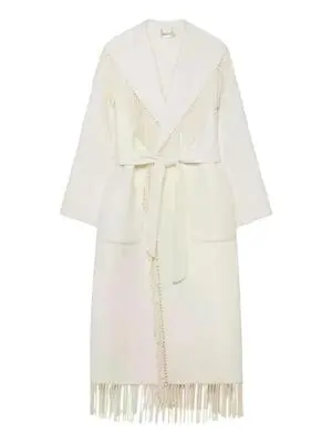 Simkhai Carrie Fringe Coat - Neutrals
