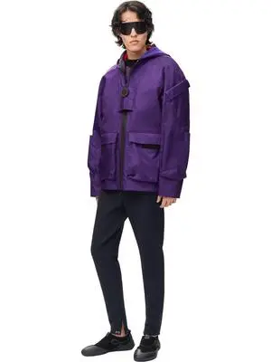 Loewe Jacket In Technical Shell - Purple