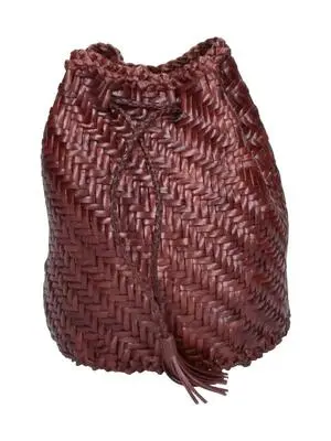 Dragon Diffusion Shoulder Bag "pom Pon Doppio Salto - Brown