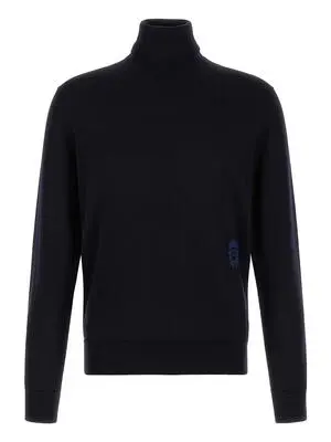 Dolce & Gabbana Virgin Wool Turtleneck Sweater - Blue