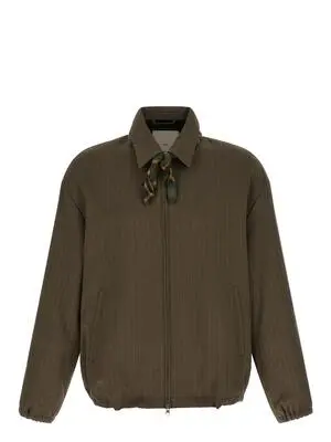 SONG FOR THE MUTE Slim Coach' Jacket - Brown