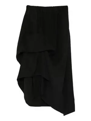 LIMI FEU Double-satin Irregular Hem Skirt - Black