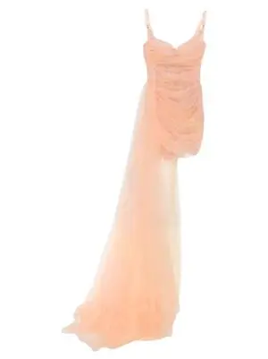 MARIA LUCIA HOHAN Elsinora Ruched Lace-trim Mini Dress - Pink