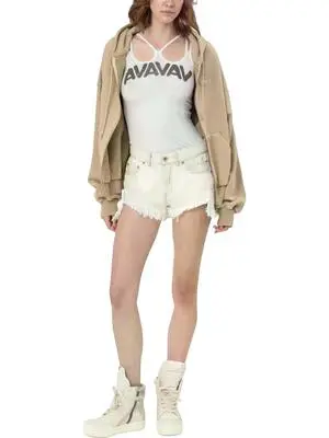 AVAVAV Tim Shoulderless Hoodie - Neutrals