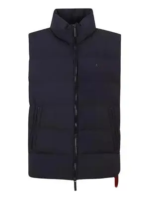 AFTER/LABEL Quilted Zip-up Gilet - Blue