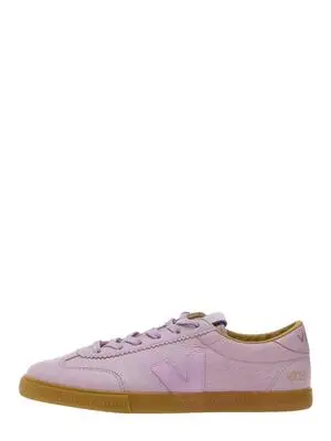 VEJA Volley Grained Leather Sneakers Purple