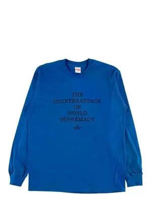 Supreme X Undercover X Public Enemy Long-sleeve T-shirt - Blue