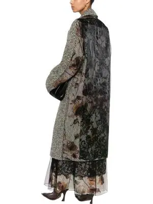 QUETSCHE Tweed Double-breasted Coat