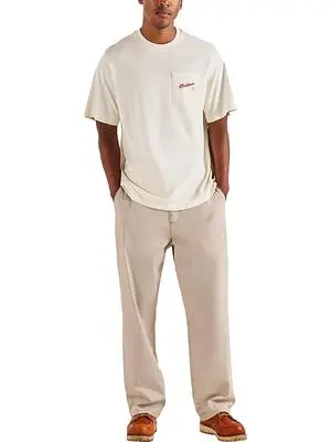 MALBON Vista Demand Graphic Pocket Tee Ivory