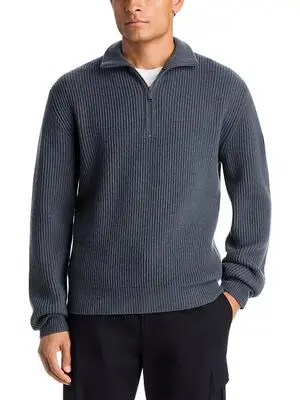 Canada Goose Mckinney Quarter Zip Knit Merino Wool Sweater - Anchor Grey