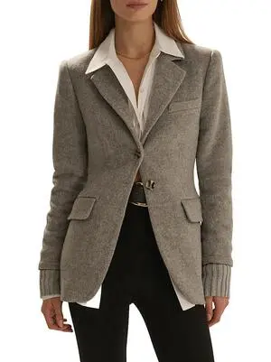 FAVORITE DAUGHTER The City Blazer - Frost Gray