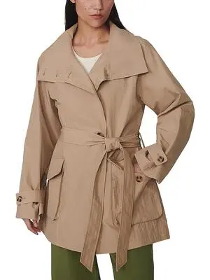 Varley Celina Cotton Blend Belted Jacket - Cornstalk