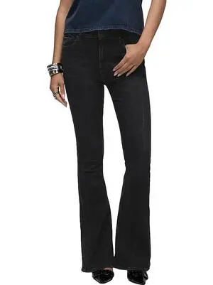 Hudson Jeans Holly High Rise Flare Jeans - Black Magic