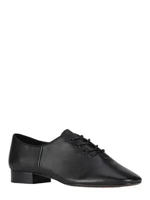 Jeffrey Campbell Swingdance Leather Oxford Flats Black