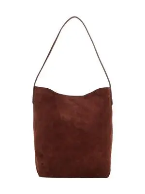 MANSUR GAVRIEL Everyday Cabas Suede Shoulder Bag - Chocolate
