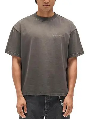 REPRESENT Resent Cotton 1993 Logo Graphic Crewneck T-shirt - Ash