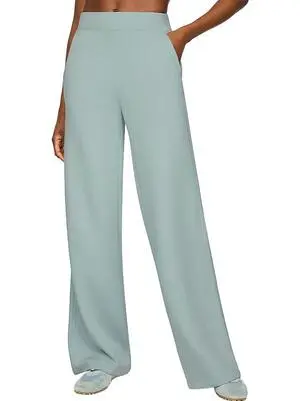 Spanx Airessentials Pintuck Wide Leg Pants - Dew