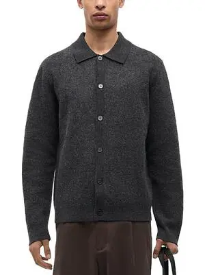 Samsøe Samsøe Sarichard Wool Cardigan Sweater - Grey