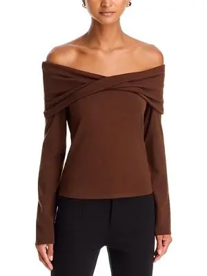 Paige Aaliya Off The Shoulder Top - Hickory