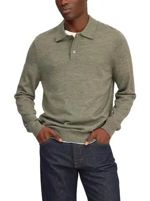 Nn07 Serge Regular Textured Polo Sweater - Capers