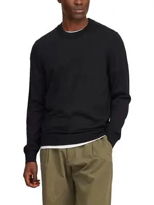 Nn07 Serge Crewneck Ribbed Sweater - Black