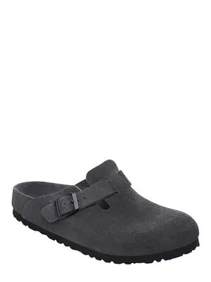 BIRKENSTOCK Boston Exquisite Clog Flats Charcoal