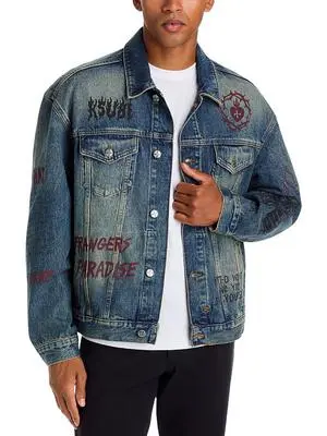 Ksubi Oh G Jacket In Billy Blue Skool - Denim