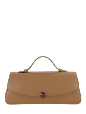 Vince Flora East/west Leather Top Handle Bag - Carmello