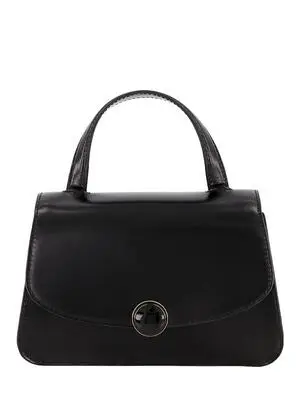 Vince Flora Mini Leather Top Handle Bag - Black