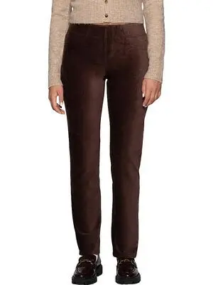 Hue Classic Corduroy Soft Stretch Knit Leggings Coffee