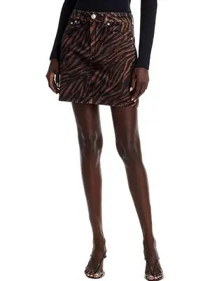 Rag & Bone Miramar Printed Mini Skirt - Zebra