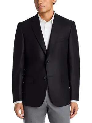 Bloomingdale'S Loro Piana Fabric Wool & Cashmere Twill Regular Fit Sport Coat Exclusive - Black