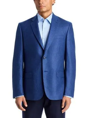 Bloomingdale'S Loro Piana Fabric Wool & Cashmere Twill Regular Fit Sport Coat Exclusive - Blue