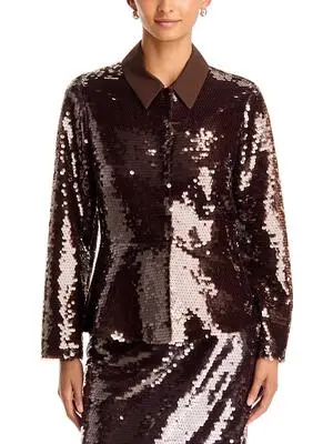 Tanya Taylor Natasha Jacket - Dark Fig