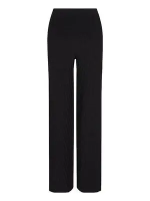 Emporio Armani 3d Knit Jacquard Trousers - Black